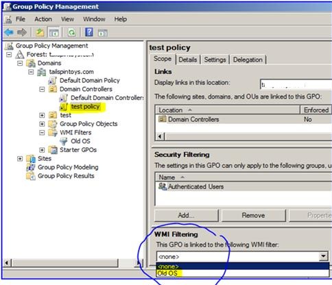 Group Policy Filtering Using WMI-Filters | Windows OS Hub
