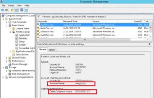 Identify Source of Active Directory Account Lockouts: Troubleshooting