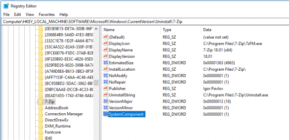 How to Hide Installed Programs from Programs and Features in Windows? | Windows OS Hub