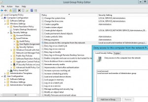 Blocking Remote Network Access for Local Accounts | Windows OS Hub