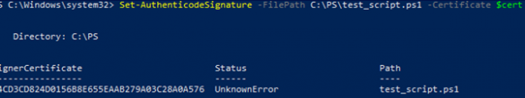How To Sign A Powershell Script Ps1 With A Code Signing Certificate