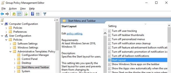 Managing Windows 10 Start Menu Layout and Taskbar Pin Apps With GPO ...