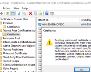 Scanning Windows Trusted Root CA for Suspicious Certificates | Windows ...