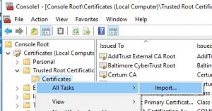 Updating List of Trusted Root Certificates in Windows | Windows OS Hub