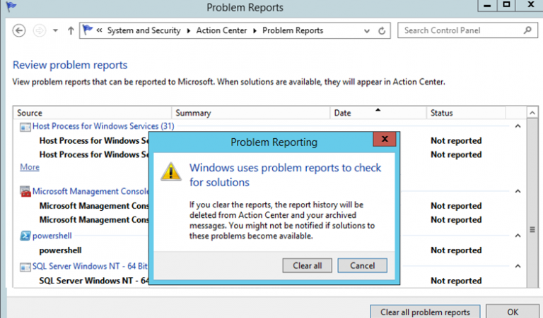 How to Disable Windows Error Reporting and Clear WERReportQueue Folder ...