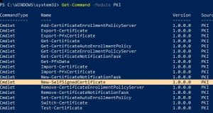 How To Create A Self Signed Cert Using Powershell In Windows Server