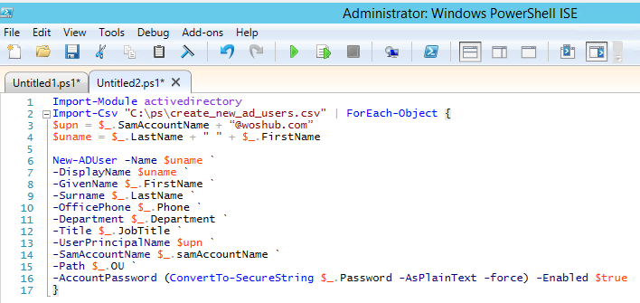 New ADUser Bulk Creating AD Users Using PowerShell Windows OS Hub