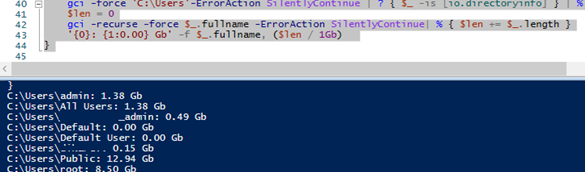 Powershell Get Folder Sizes On Disk In Windows Windows Os Hub