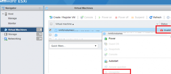 Invalid State Of A Virtual Machine On Vmware Esxi Windows Os Hub