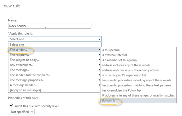 How to Block Sender Domain or Email Address in Exchange and Microsoft ...