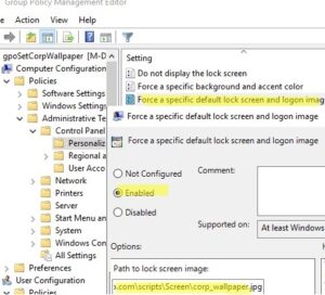 Set Desktop Wallpaper and Logon Screen Background via Group Policy ...
