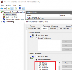 RDP Brute Force Protection with PowerShell and Windows Firewall Rules | Windows OS Hub