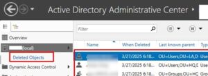 Restore Deleted Objects (Users) in Active Directory | Windows OS Hub