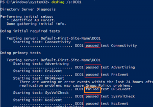 Checking Active Directory Domain Controller Health and Replication ...