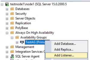 Configuring Always-On High Availability Groups on SQL Server | Windows ...
