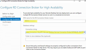 Configuring RDS Connection Broker High Availability on Windows Server ...