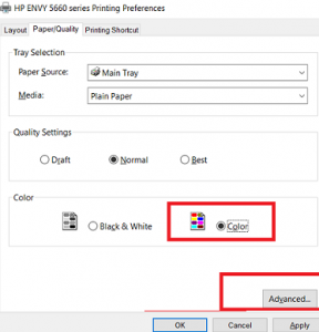 Color Printer Only Prints in Black and White in Windows | Windows OS Hub