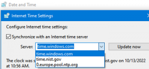 Internet Time Synchronization Failed on Windows | Windows OS Hub