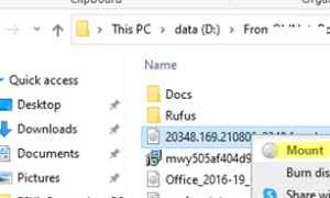 Mounting an ISO Image File in Windows | Windows OS Hub