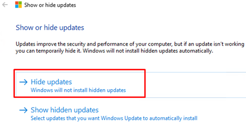 How to Hide (Block) a Specific Windows Update | Windows OS Hub