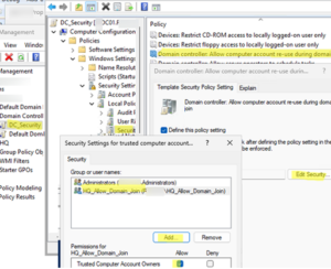 AD Domain Join: Computer Account Re-use Blocked | Windows OS Hub